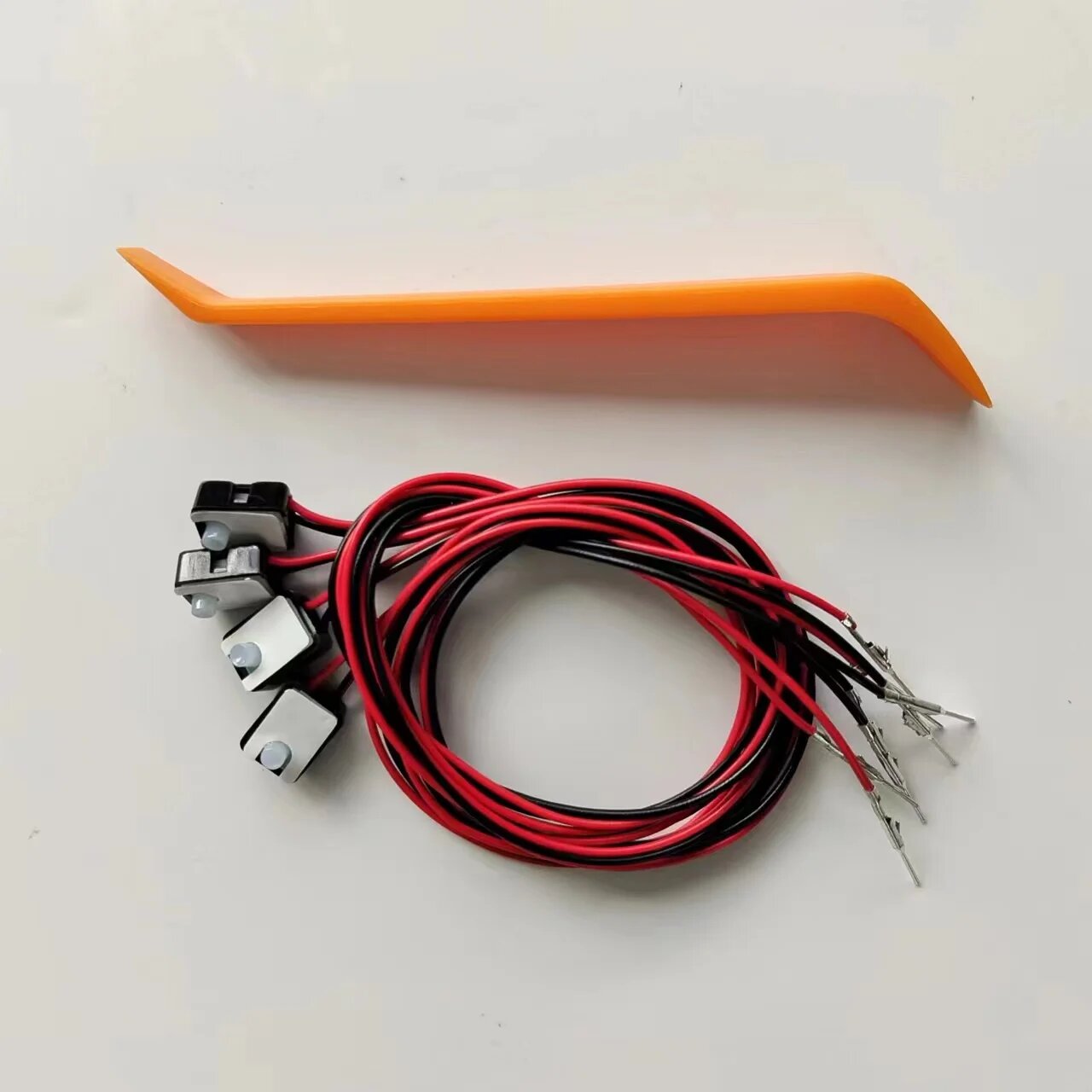 4 шт. светодиодный окружающий свет, прозрачная лампа, корпус, круглый светильник для внутренней чаши автомобиля, дверная ручка, освещение, перила, декоративная лампа