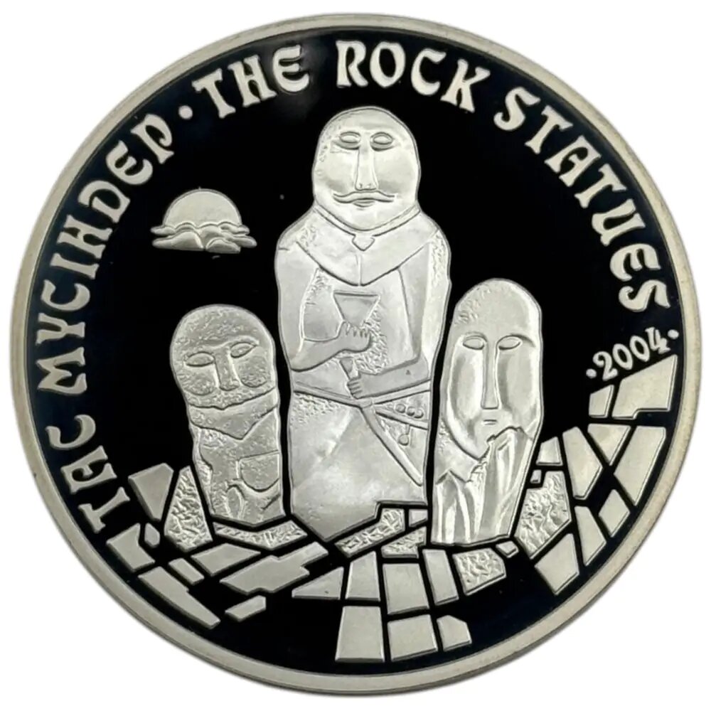 Казахстан 500 тенге 2004 г. (Достопримечательности РК - Каменные изваяния) (PP) (Футляр, сертификат)