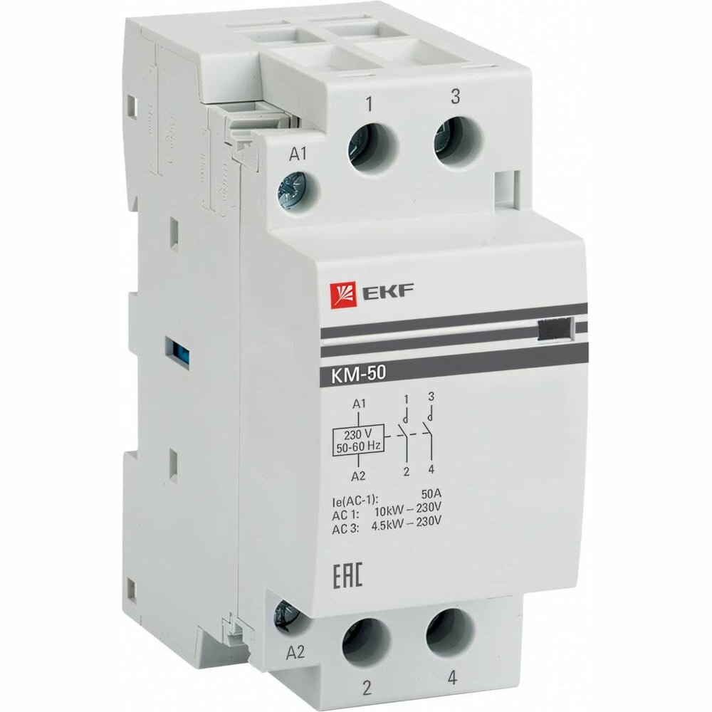 Модульный контактор EKF km-2-50-20