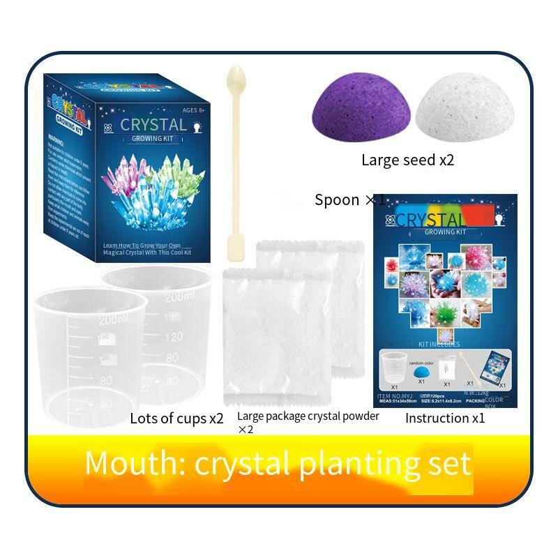 Детский выращивание кристалла научный экспериментальный набор для детей Д большой