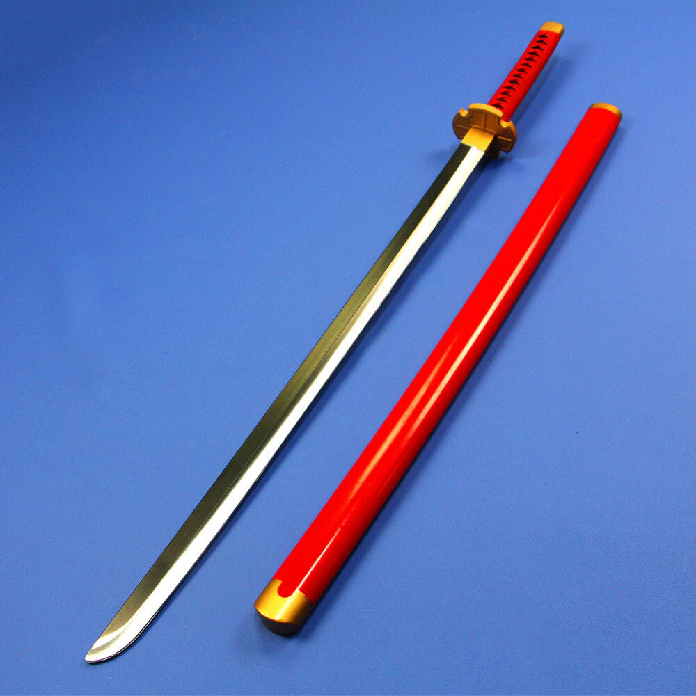 Горячая продажа детского резинового меча для косплея, японский PU резиновый меч Demon Slayer, Танджиро Камадо, не заточенный