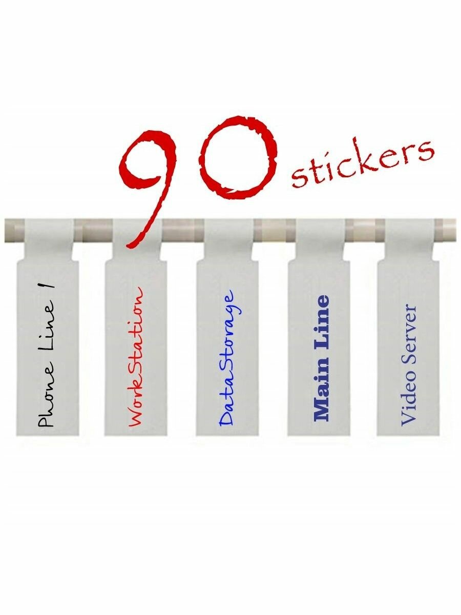 Самоклеящиеся этикетки для маркировки кабелей и электромонтажа