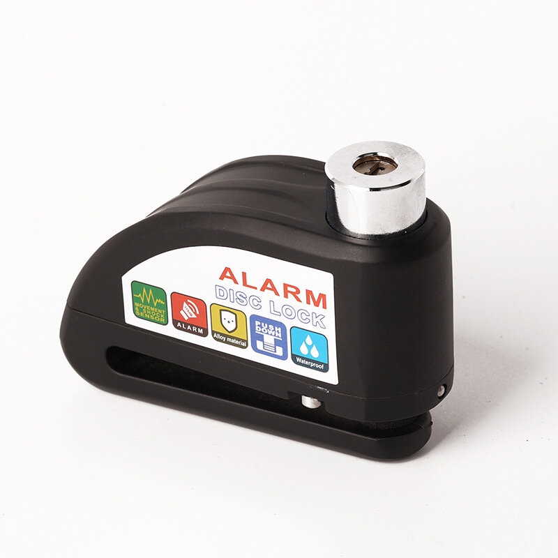 Алюминиевый сплав Умный сигнализационный велосипедный замок Горный велосипед Электрический велосипед Замок дискового тормоза Высокая чувствительность Антиугонный замок для мотоцикла