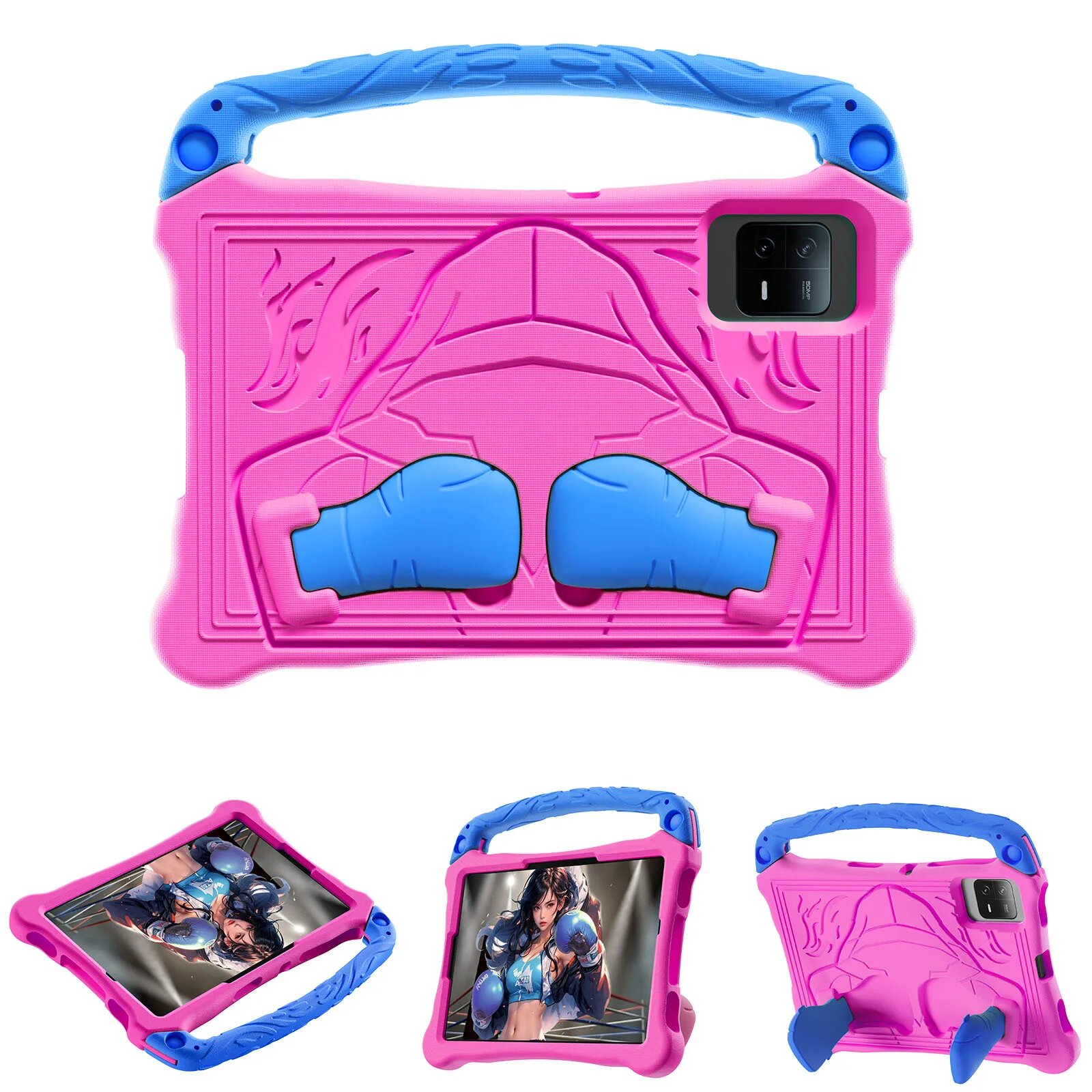 Детский противоударный чехол MINISO для Infinix Xpad 11 Xpad 20 Tecno megapad 11 дюймов Tecno megapad 11, Rose Blue