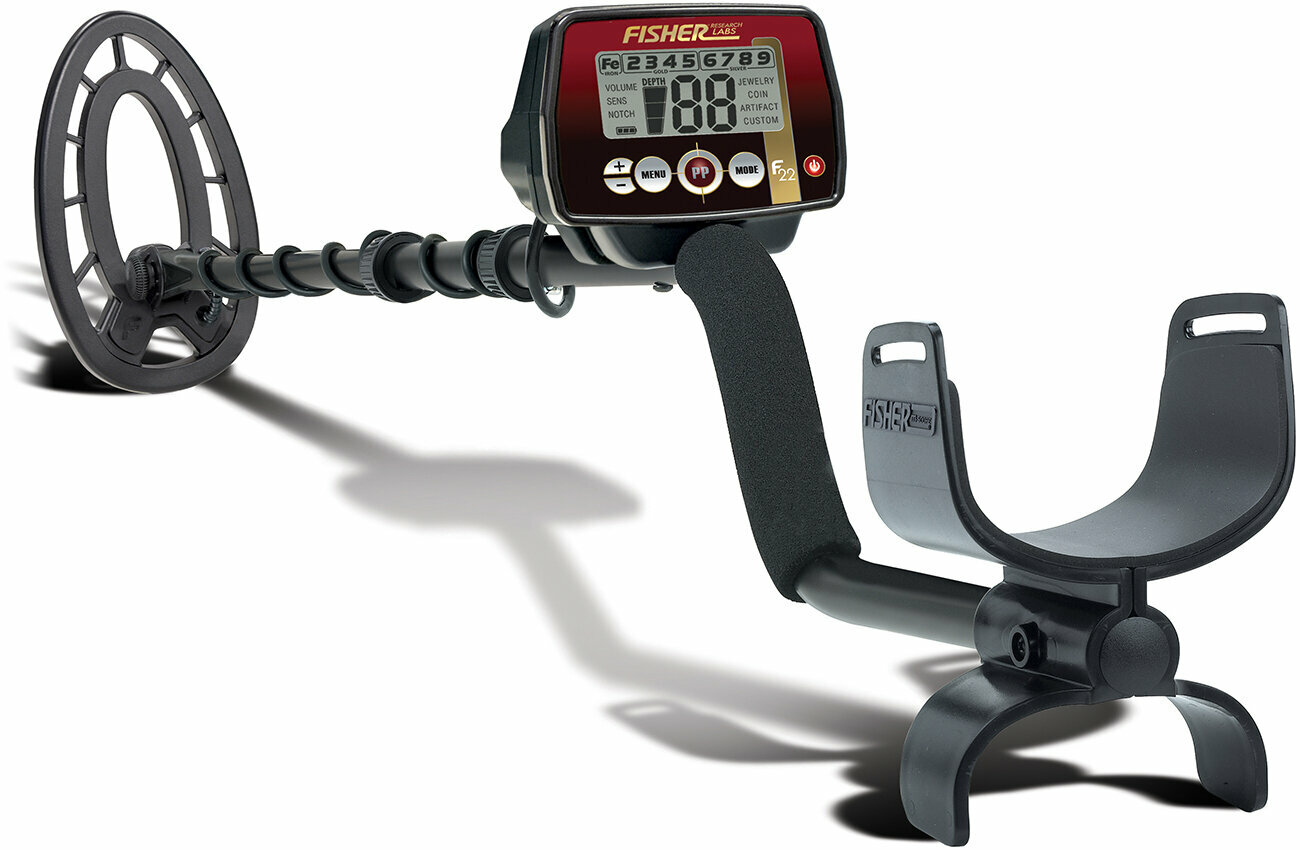 Металлоискатель Fisher F22-11DD, глубинный, 11", VLF, эллиптическая катушка