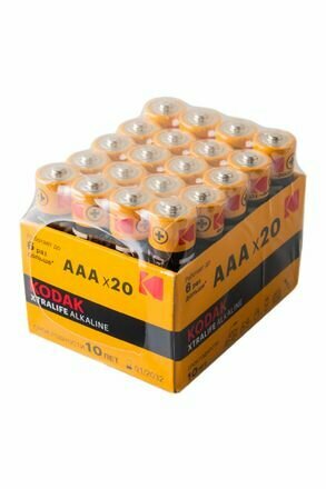 Батарейки 20шт. Kodak XTRALIFE ALKALINE мизинчиковые/AAA/LR03