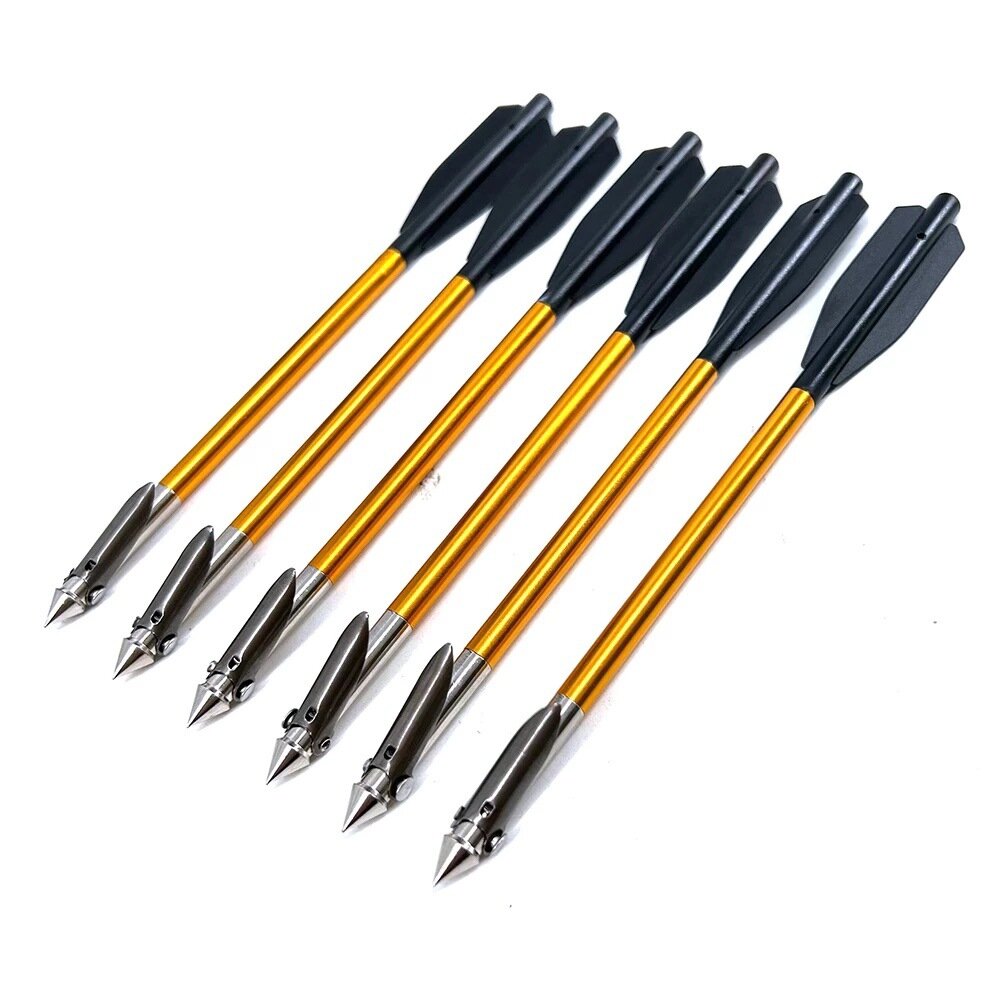 Горячая продажа SG: стрельба из лука и стрел, 6.75inch алюминиевых стержней, арбалетные стрелы, красные короткие стрелы, коробка из 6 штук, диаметр 6 мм, общая длина 17 см