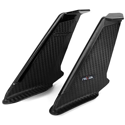 Комплект бокового крыла мотоцикла, спойлер, обтекатель для Kawasaki Ninja 250 300 400 Черный, черный