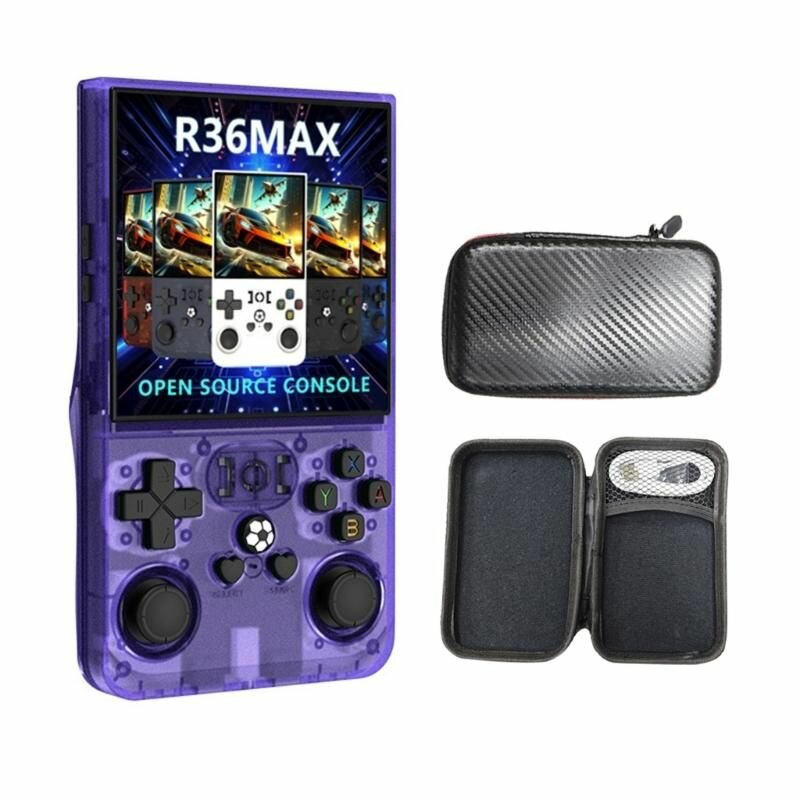 Портативный видеоплеер 64GB, Фиолетовый прозрачный