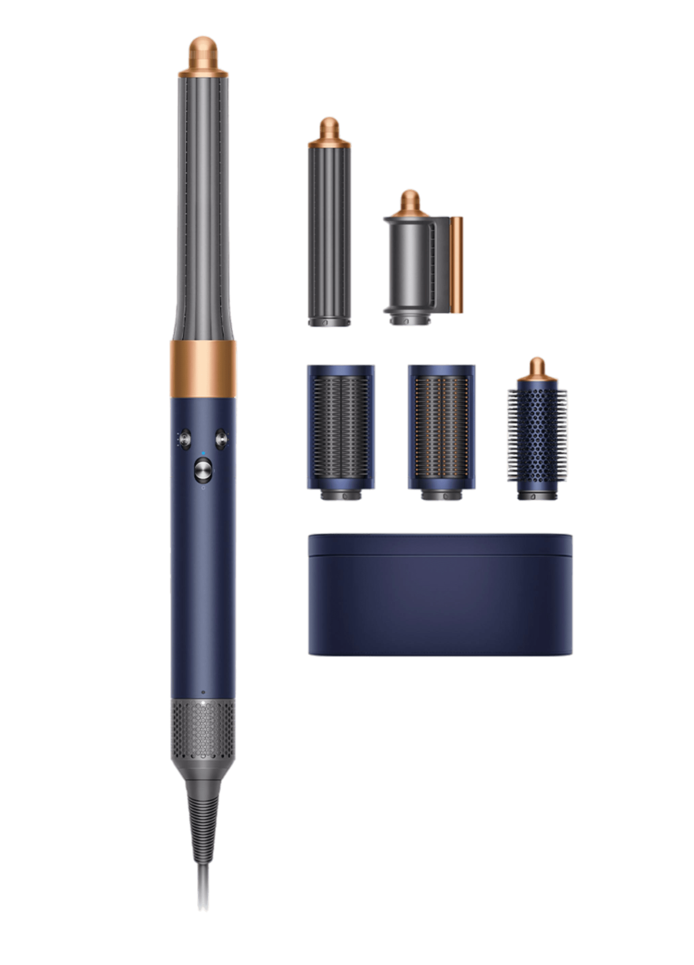 Стайлер Dyson HS08 Airwrap iD Long Barrel Prussian Blue/Rich Copper (тип вилки: IN/CN, переходник в подарок)