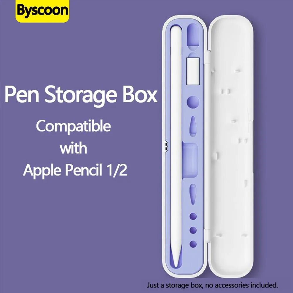 Коробка для хранения Apple Pencil 2-го/1-го поколения, аксессуар для iPad Pencil, кабель для зарядки, защитный чехол для стилуса