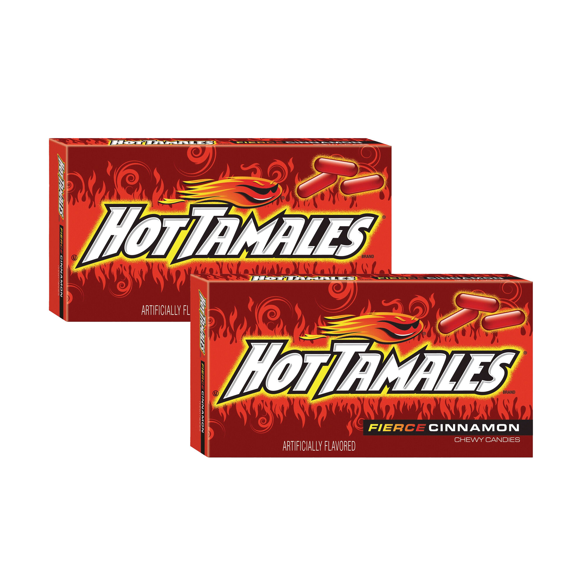 Жгучие жевательные конфеты Hot Tamales со вкусом корицы (США), 2 шт. по 120 грамм
