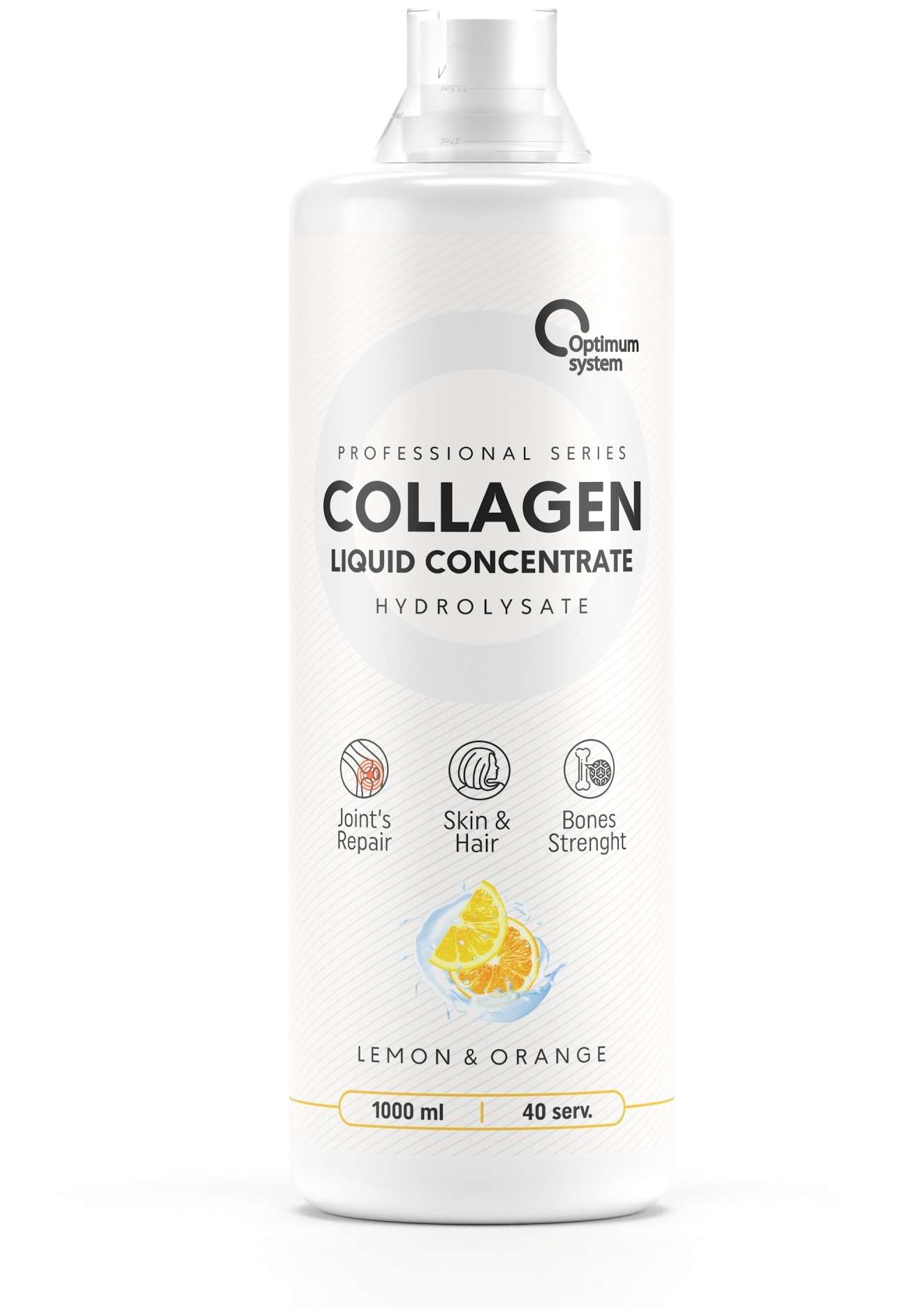 Optimum System Collagen Concentrate Liquid 1000 мл (Апельсин-Лимон)