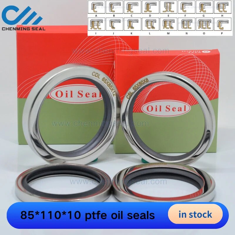 85*110*10 птфэ губа масляное уплотнение с корпусом из нержавеющей стали одна губа и двойная губа винт воздушный компрессор запасные части 85x110x10 CDLCCWBK