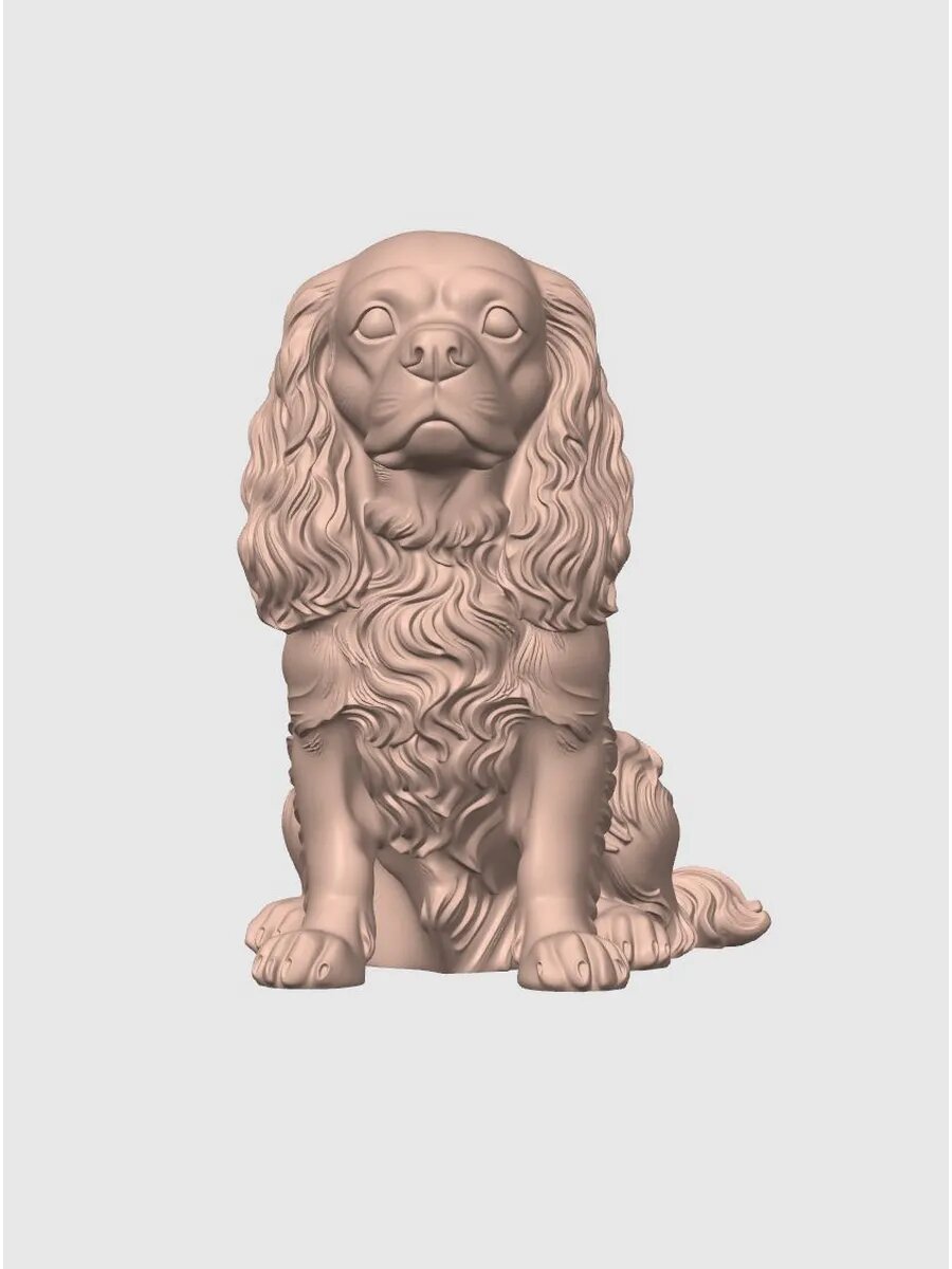 Рост. статуэтка-Кавалер Кинг Чарльз спаниель (10см, бежевый)