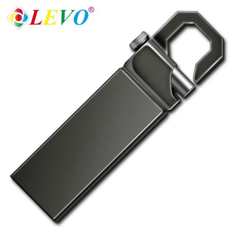 USB-флешка 256 ГБ Levo, черная, металлическая
