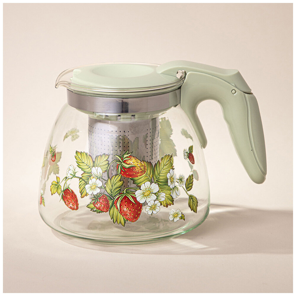 Чайник заварочный 0.9л "Земляника"