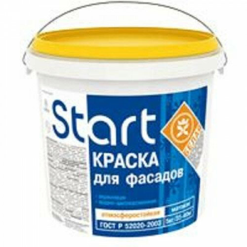 Краска старт для фасадов белоснеж 3КГ сайвер