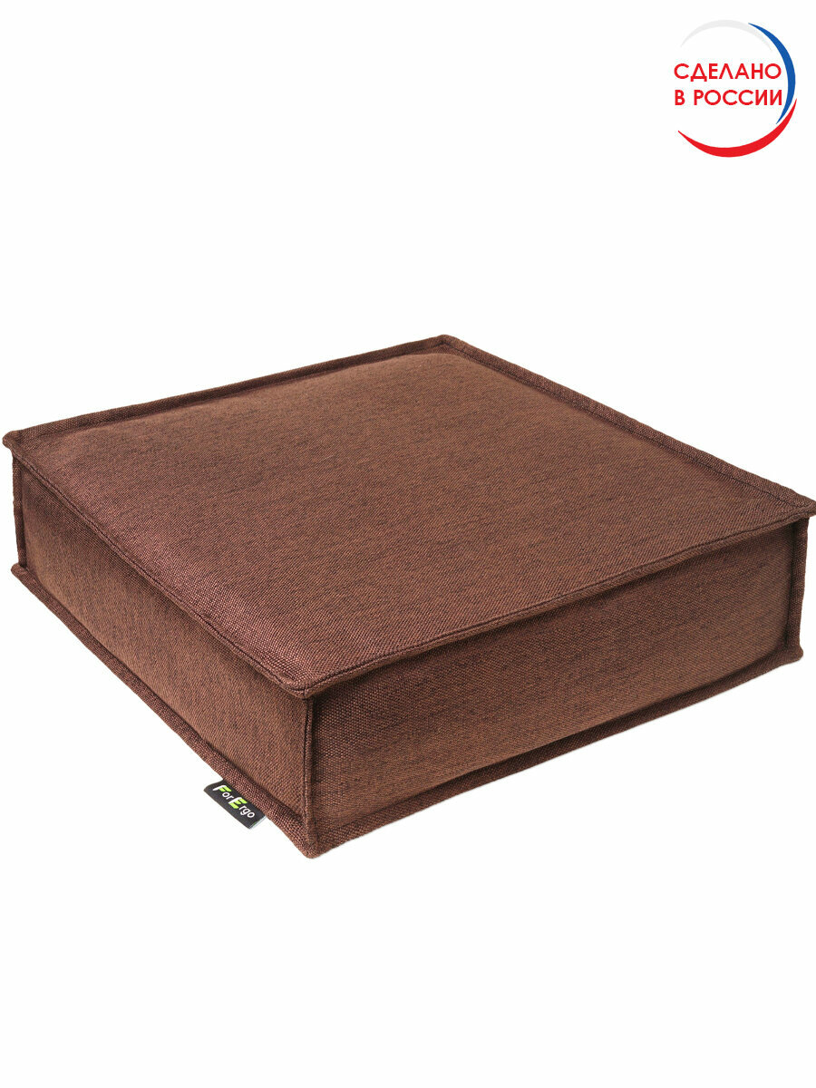 Подушка 40х40 для сидения "Пуф" для садовой мебели, для кухни, сидушка на стул