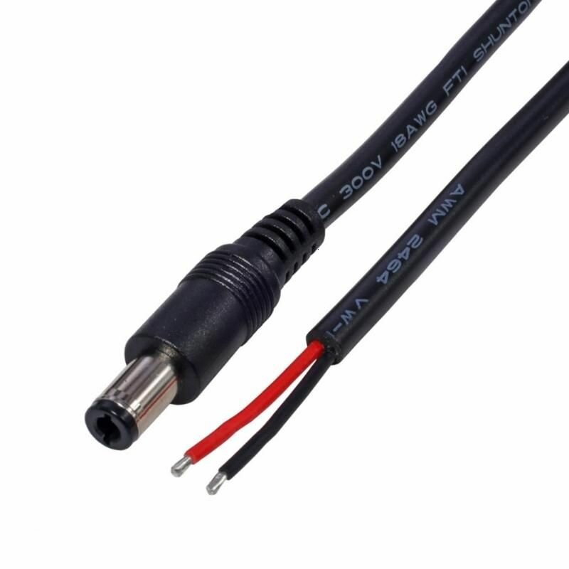 DC6330 Power Cogtails Cable DC6.3x3.0 мм мужская вилка до голого провода для компьютера, мужская голова