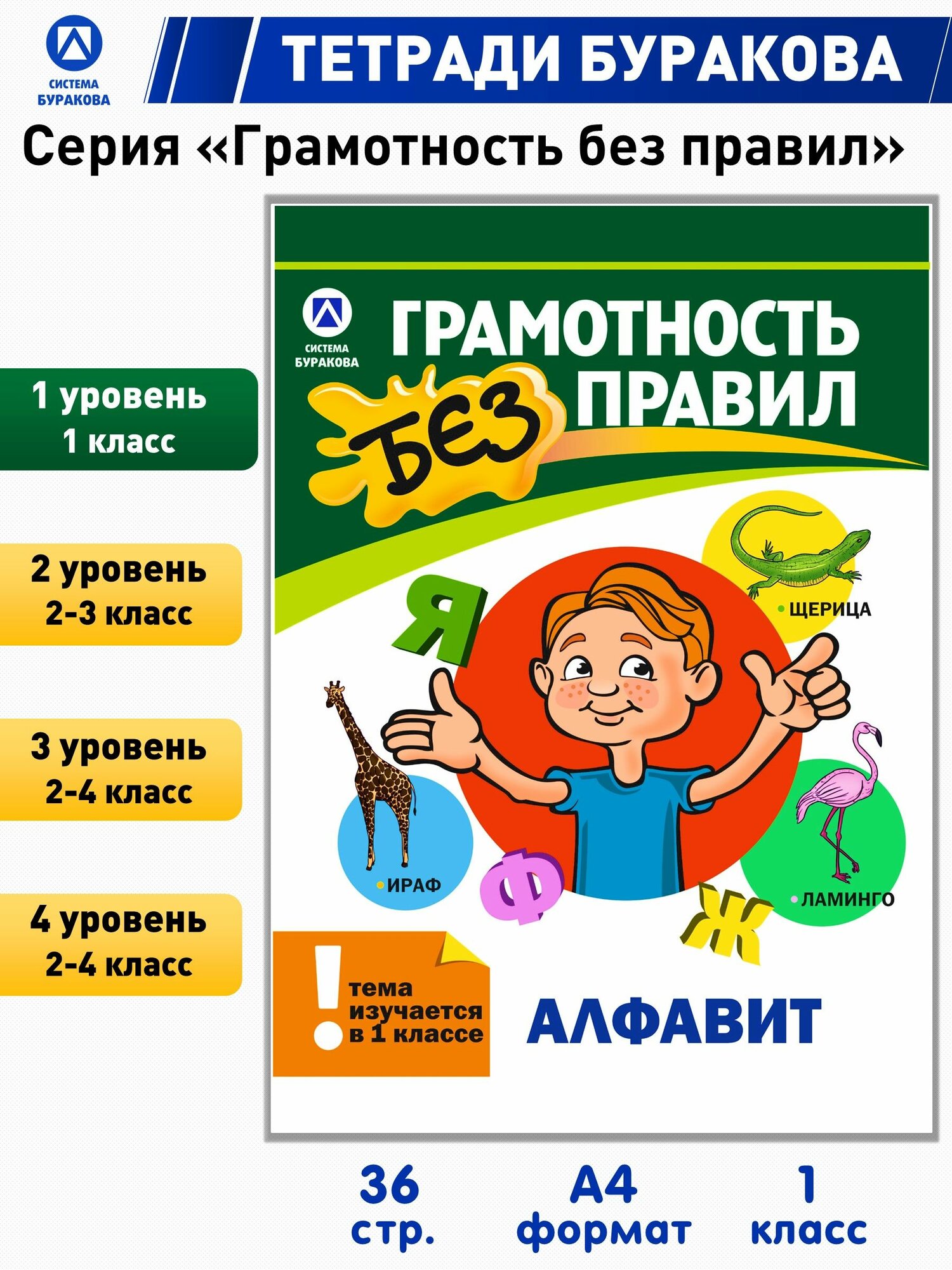 Алфавит/ Бураков развивающие тетради
