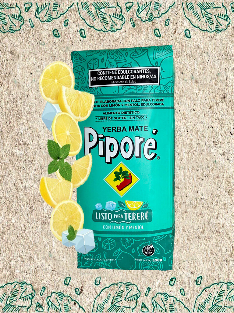 Чай йерба мате Pipore terere listo- готовый для терере 500г. Свежайший. Новая поставка. Срок годности до Июня 2028г.