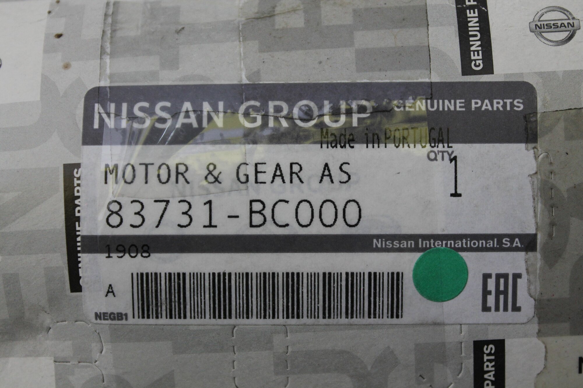 Стеклоподъёмник NISSAN 83731BC000