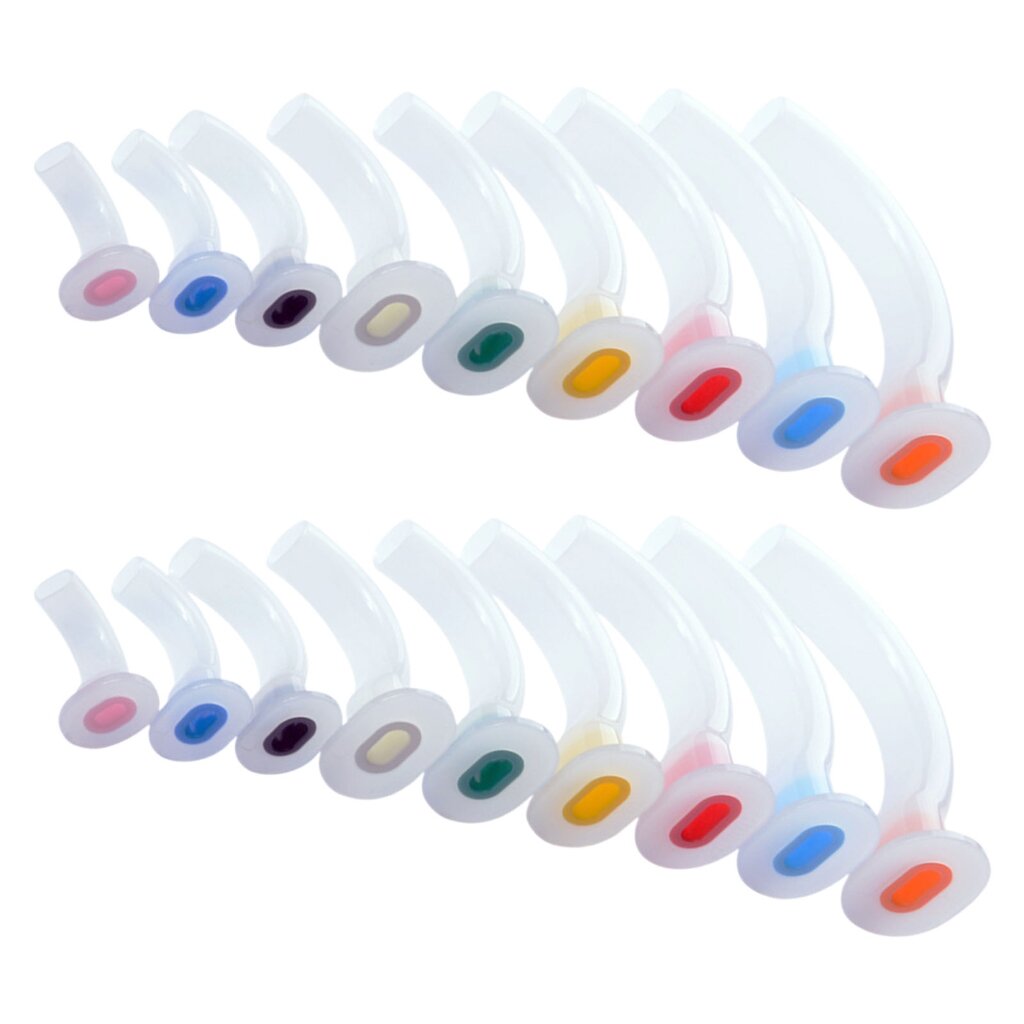 18Pcs Orals Airway Tube Disposable First Aids Guide Patient Air Tube Guide