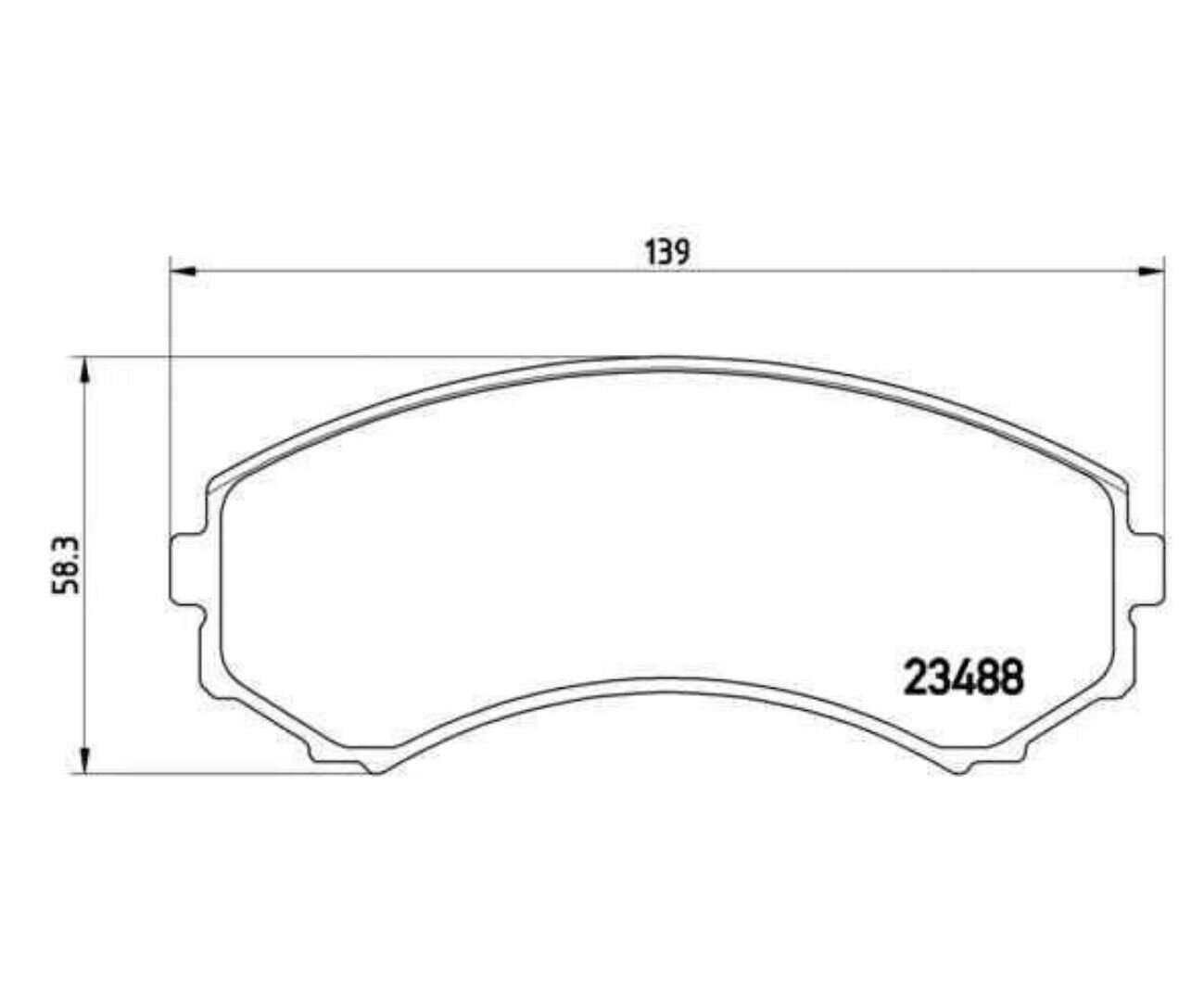Колодки тормозные BREMBO P54029 передние, Mazda E-Serie Box SR2 2200 D 4WD Kw 47 03, 91- 05, 03 F, Mazda E-Serie Box SR2 E2000 Kw 70 06, 94- 05, 03 F, Mazda E-Serie Box SR2 E2200 D