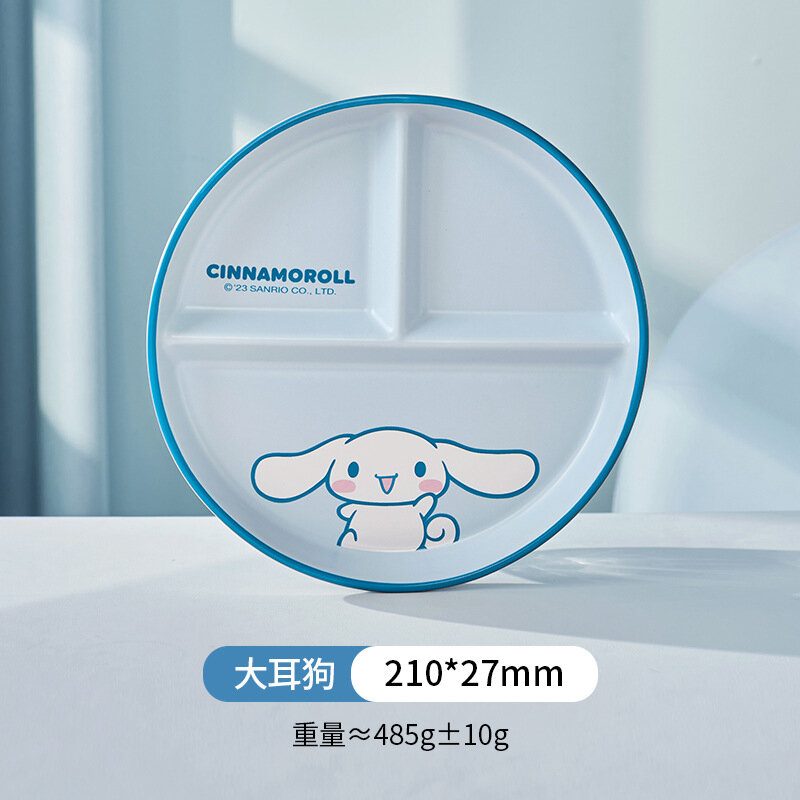 Разделенная тарелка Sanrio, новая мультяшная домашняя высококачественная керамическая милая мерная тарелка для завтрака M
