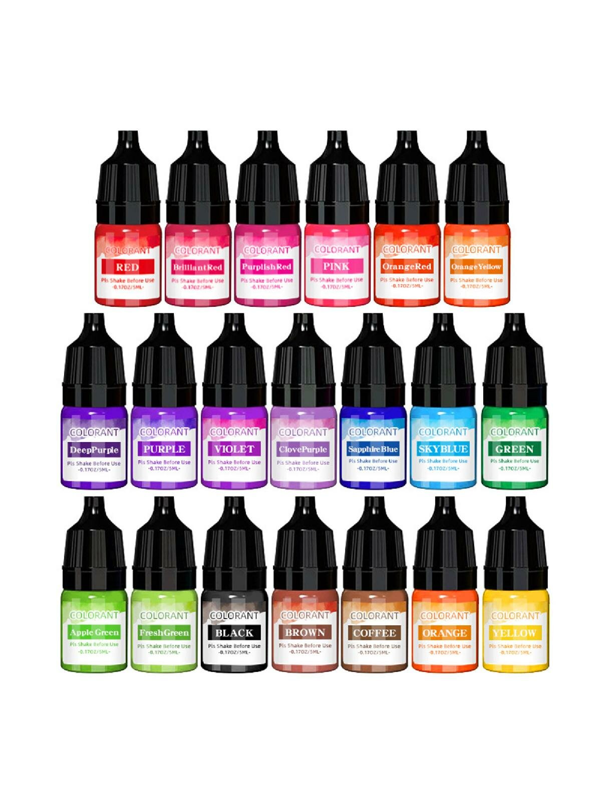 Свеча Красит Изделия Ручной работы Из Смолы Пигмент 5 мл/бутылка Эссенции 20 Цветов Эссенции