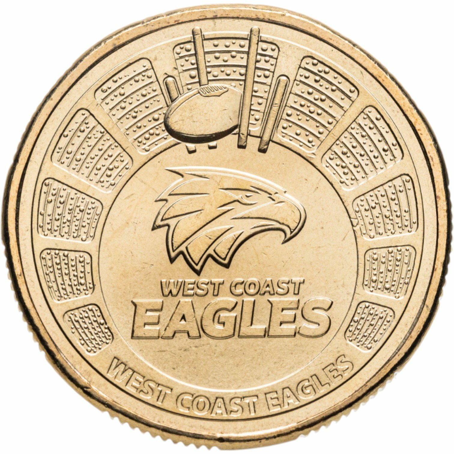 Австралия 1 доллар dollar 2024 "Австралийская футбольная лига - West Coast Eagles", Алюминиевая бронза, в сохранности UNC