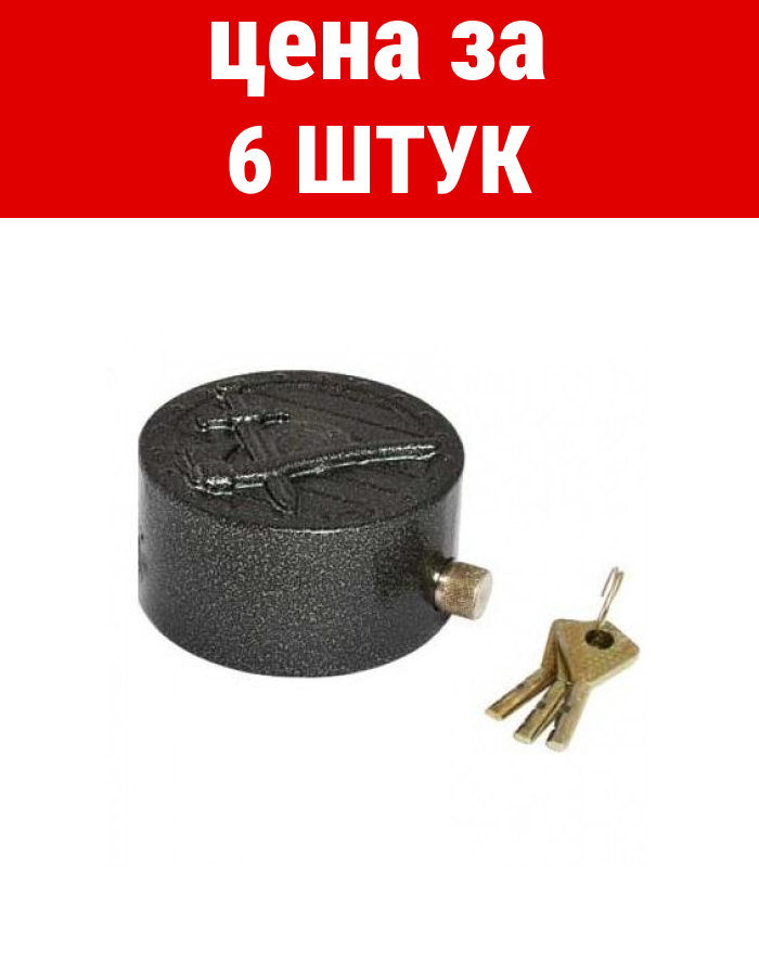 Комплект 6 шт, замок навесной ВС2-11 ЩИТ ЧАЗ