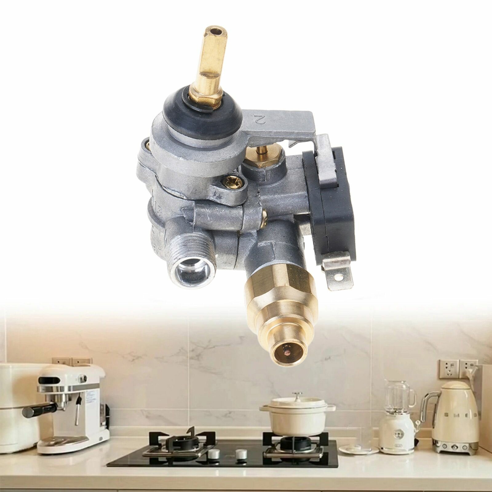 Встроенные газовые клапаны в сборе сжимаются для безопасного и эффективного приготовления пищи