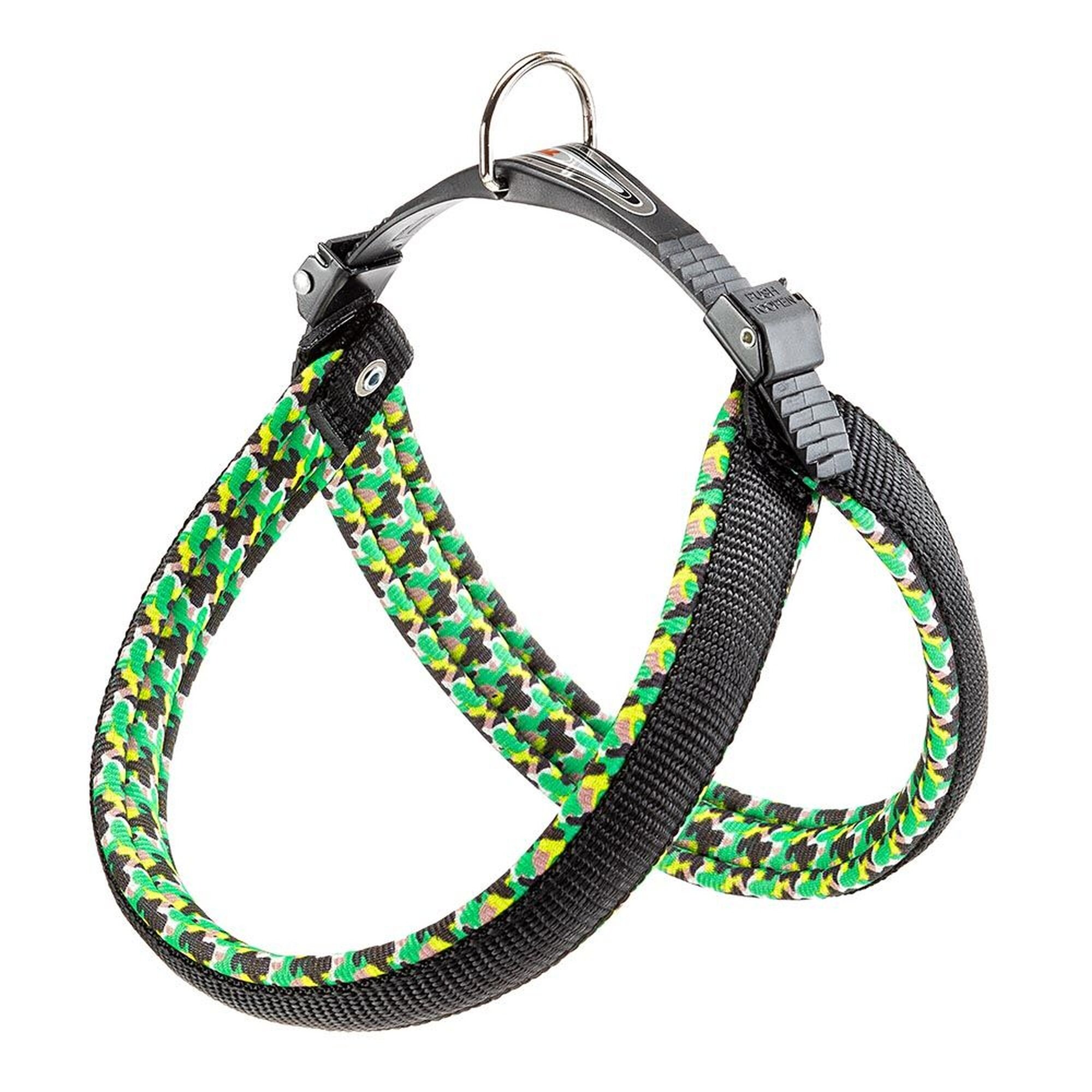 Шлейка для собак Ferplast AGILA FANTASY 4 с мягкой подкладкой, чёрная.