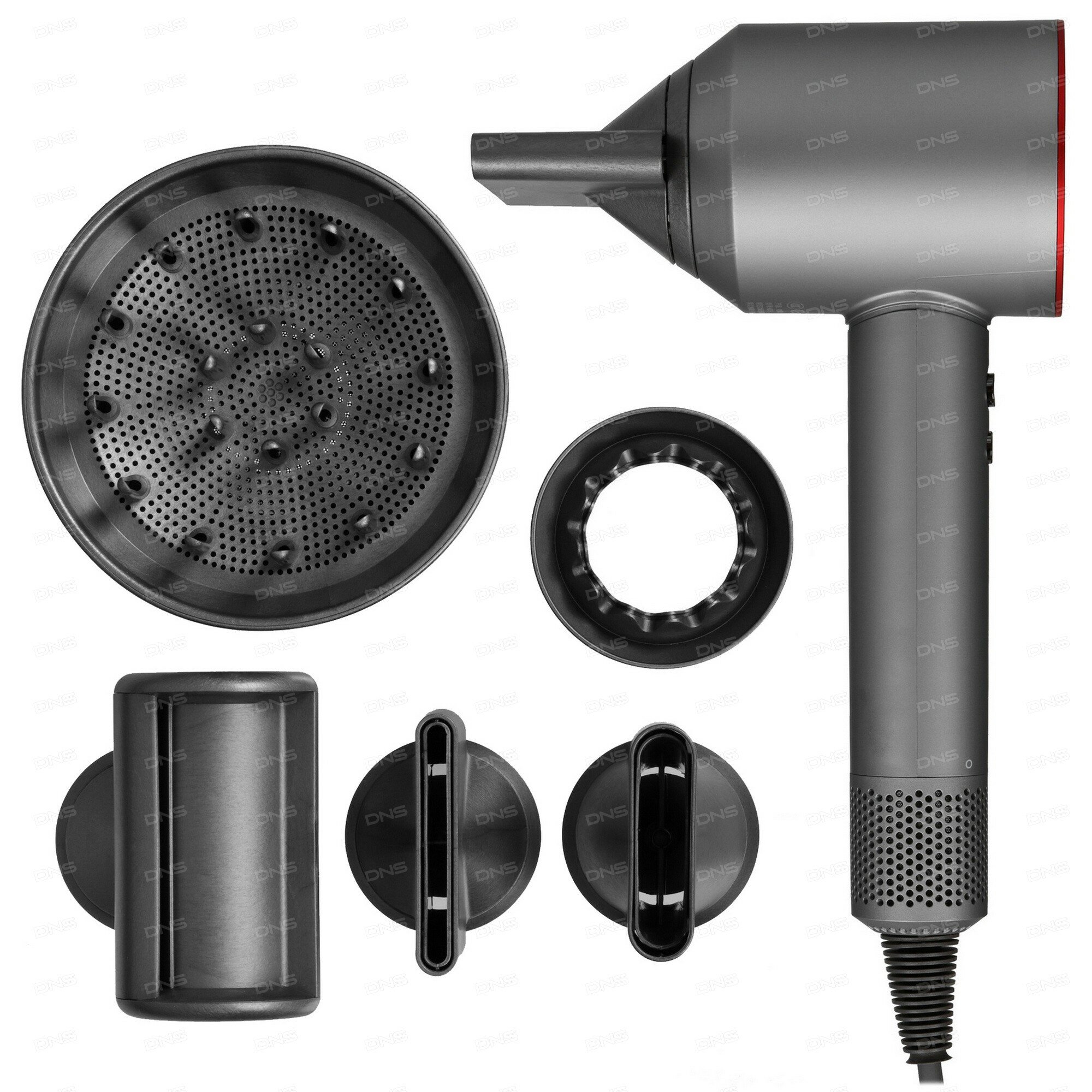 Фен SenCiciMen Super hair dryer HD-08 красный/серый