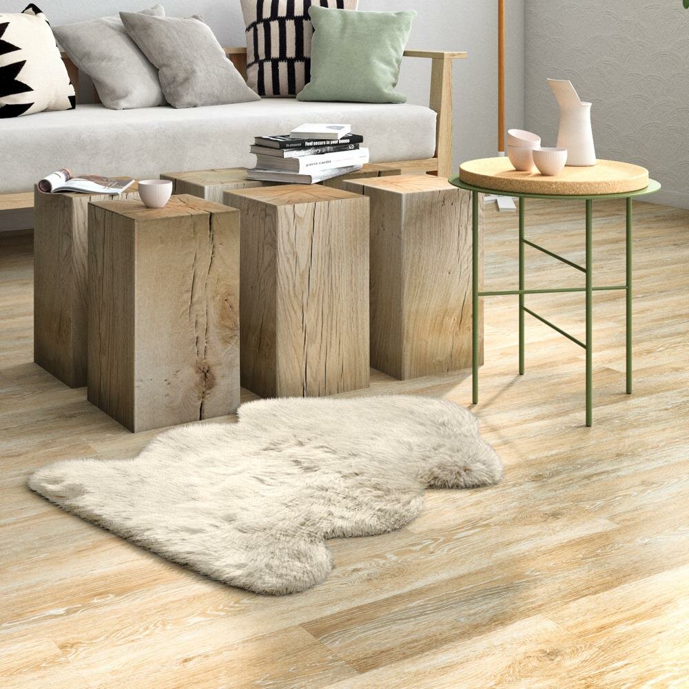 Ковер KREAFORTA Meribel 60x90 см акрил цвет белый