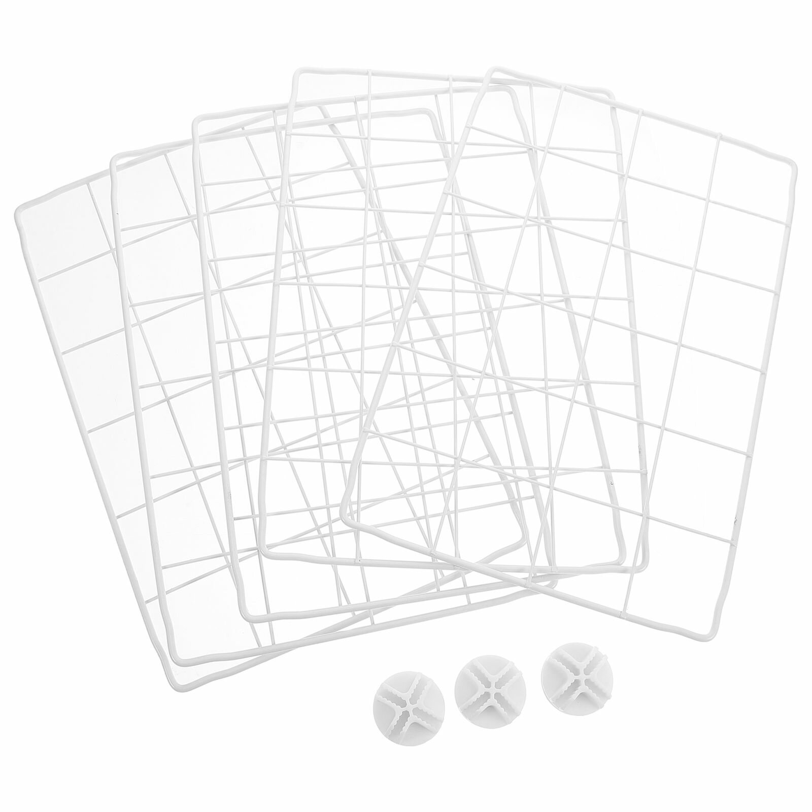 Металлический сетчатый разделитель морозильной камеры с регулируемыми полками для хранения пищи