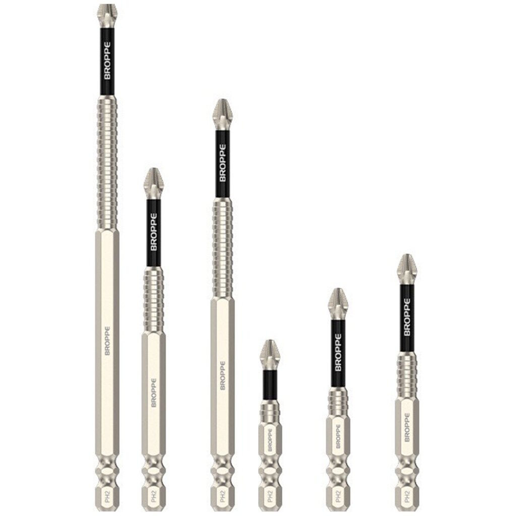 6шт Набор Бит Для Отвертки K5 С Магнитным Скрещиванием Набор Бит Для Ударной Отвертки Набор Сверл С Шестигранным Хвостовиком 1/4 Дюйма