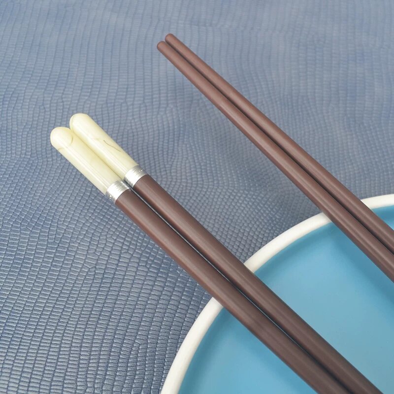 Имитация нефрита, инкрустированная золотом, с вставками из бирюзы и воскового сплава, палочки для еды для использования