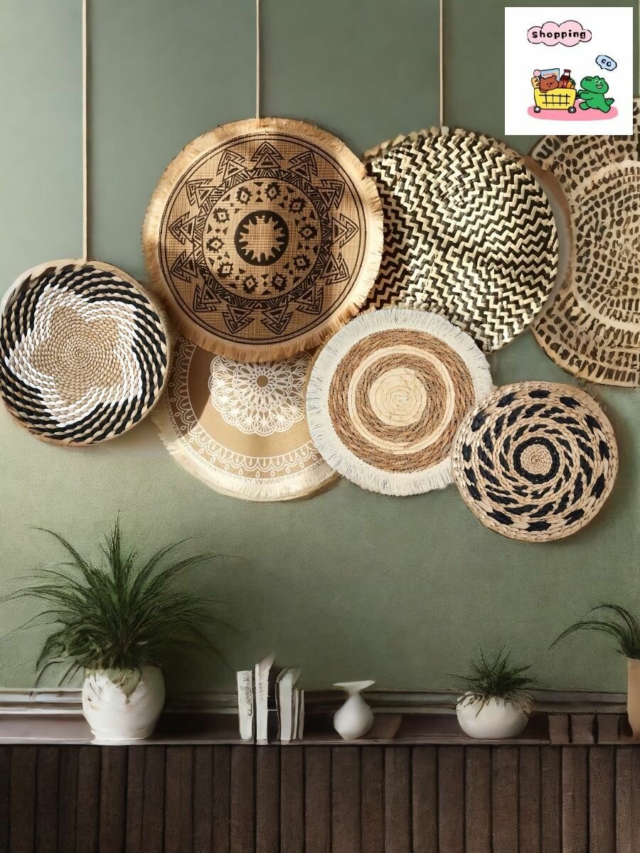 Сплетено вручную декор на стену для интерьера