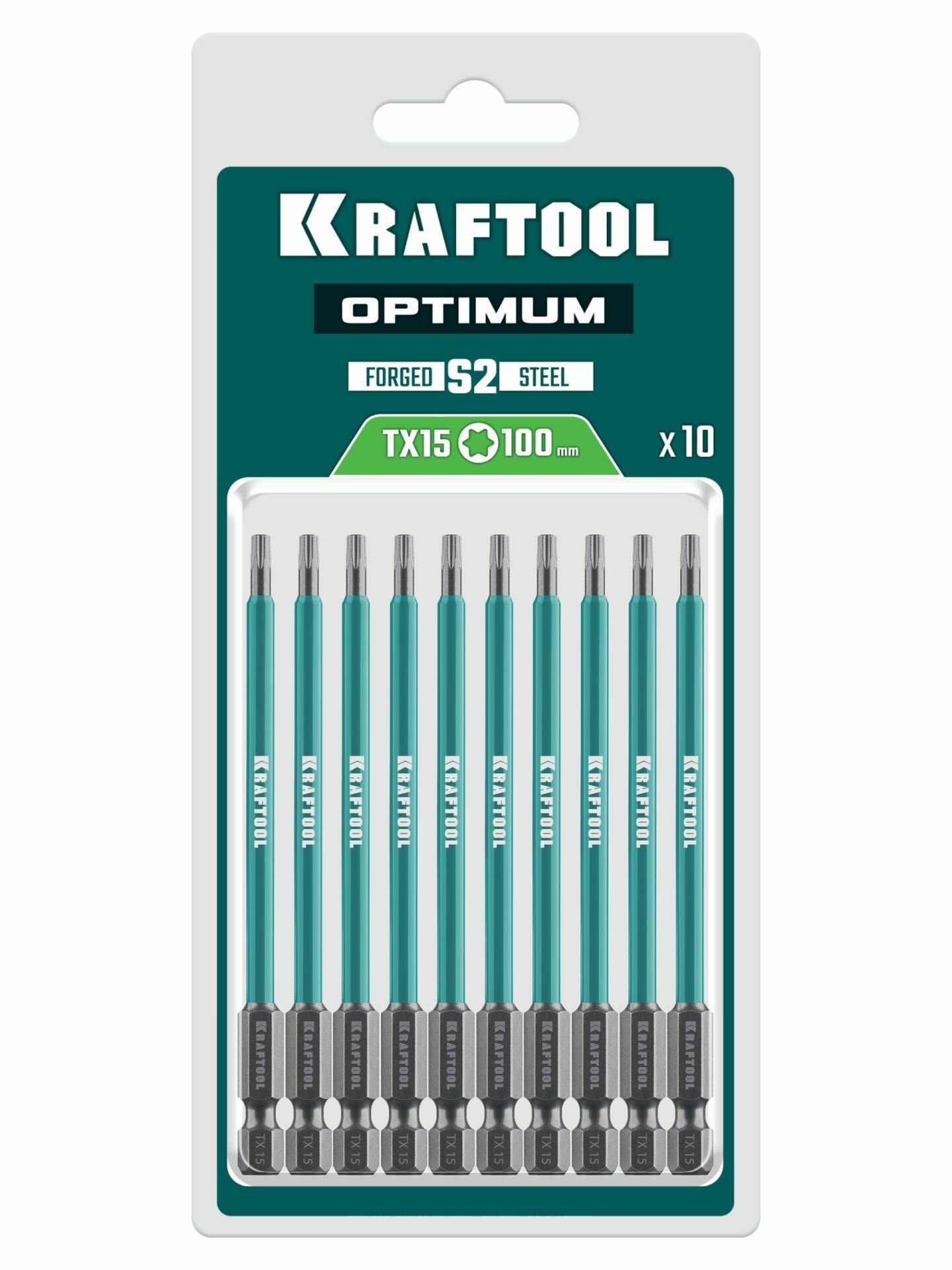 KRAFTOOL OPTIMUM TX 15 100 мм 10 шт биты 26126-15-100-S10