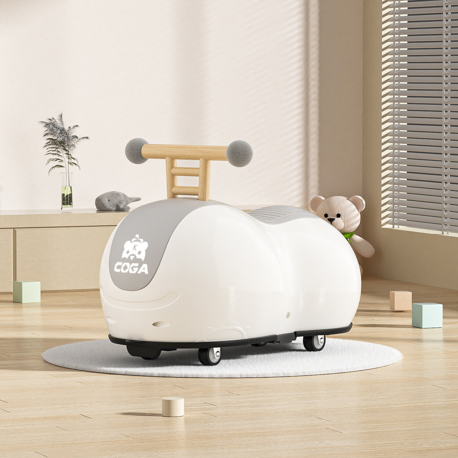 Интернет-знаменитость, машинка-йо-йо, машинка для детей 1-3 лет, мальчиков и девочек, детский самокат, игрушечная машинка с защитой от опрокидывания, машинка с поворотом, фабрика