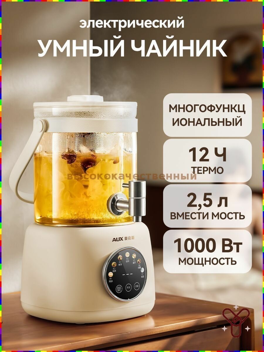 Электрический термопот премиум на 2,5 литра с функцией кипячения
