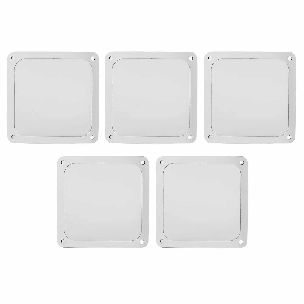 5шт 120 мм пылевой фильтр, магнит, нейлон, белый, ПК