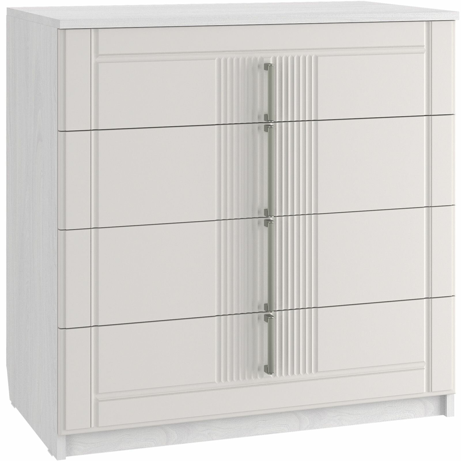 Комод Андрэа № 9 (ЛДСП Ясень анкор светлый/МДФ Крем), Аквилон