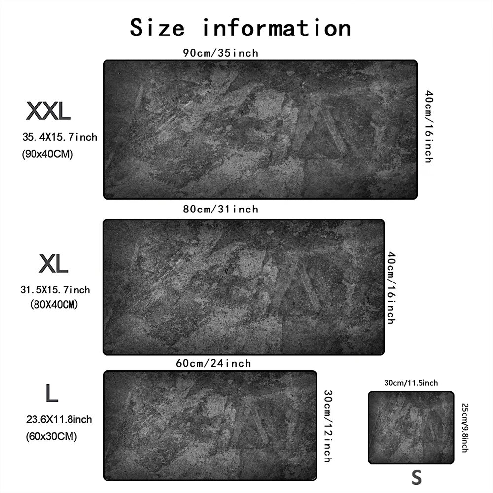 Mairuige XXL коврик для мыши серый BLACK-1