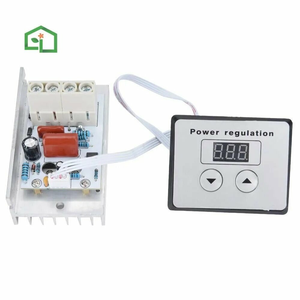 (G P O V) Диммерный переключатель, 10000 Вт SCR Цифровой регулятор напряжения Регулятор скорости Диммер Термостат AC 220 В 80 А