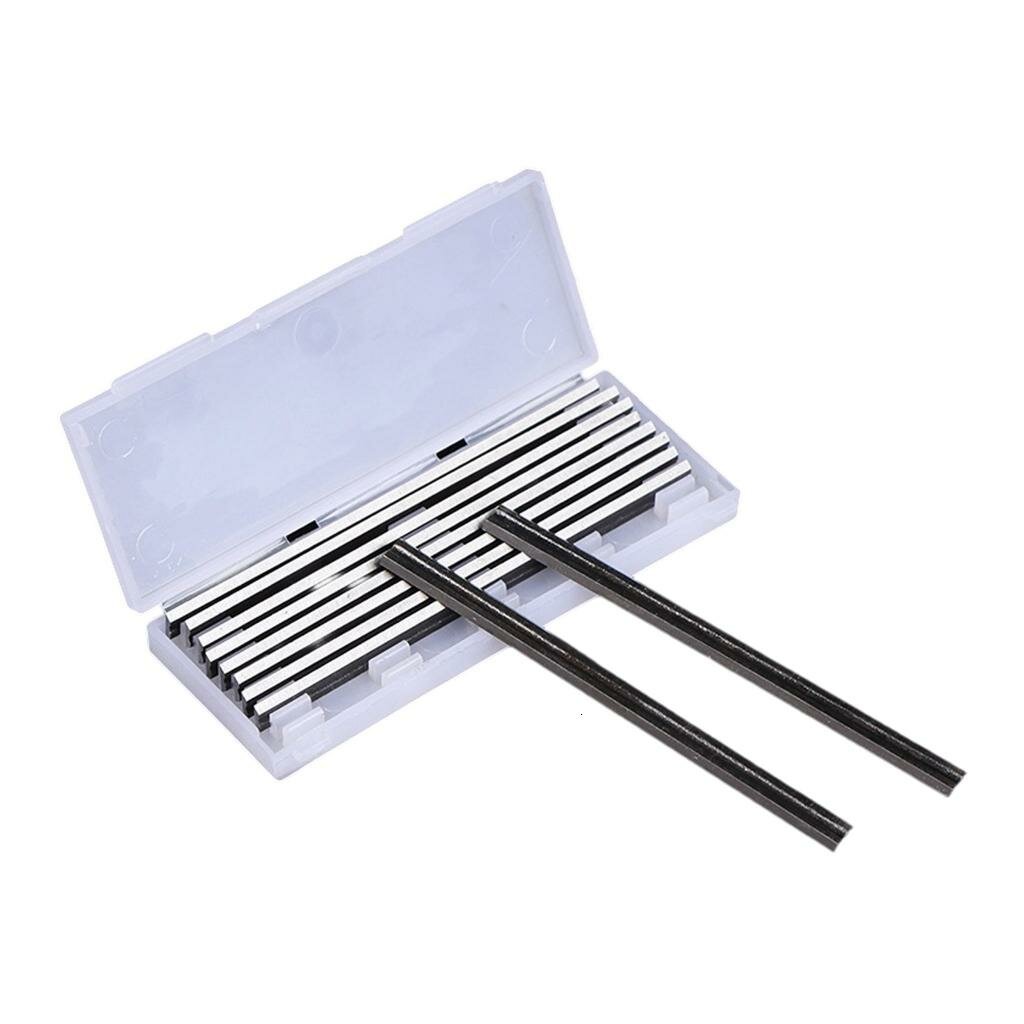 Фрезы для рубанка, 10 шт, марганцевая сталь, 82 мм