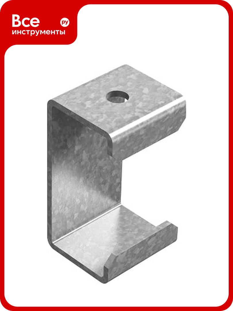 Распорка консоли подвеса для средних нагрузок OSTEC для стоек сечением 50x50 мм, толщина 1,5 мм, Сендзимир цинк